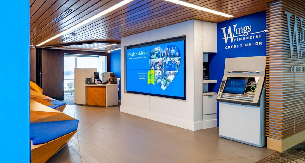 Wings Credit Union MSP Airport Branch | Pope Design Group
